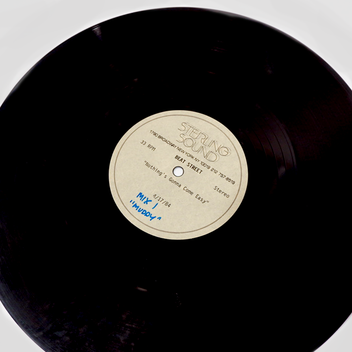 Beat Street 'Nothing's Gonna Come Easy' Muddy Mix 84 (Acetate) – Wax ...