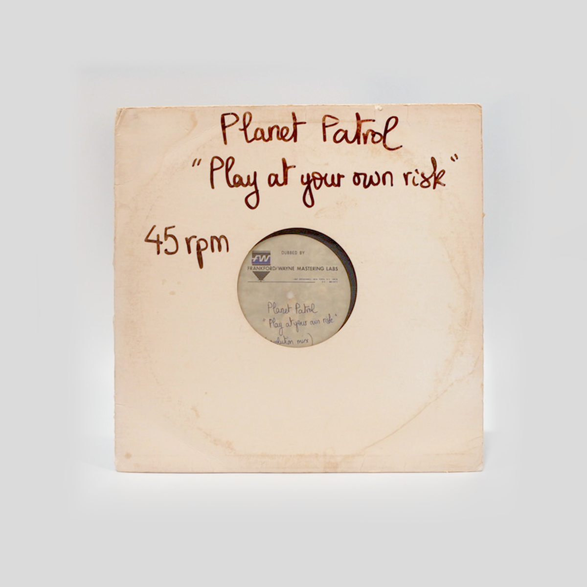 Planet Patrol – “Play at Your Own Risk” (Evolution Mix – Original Viny ...